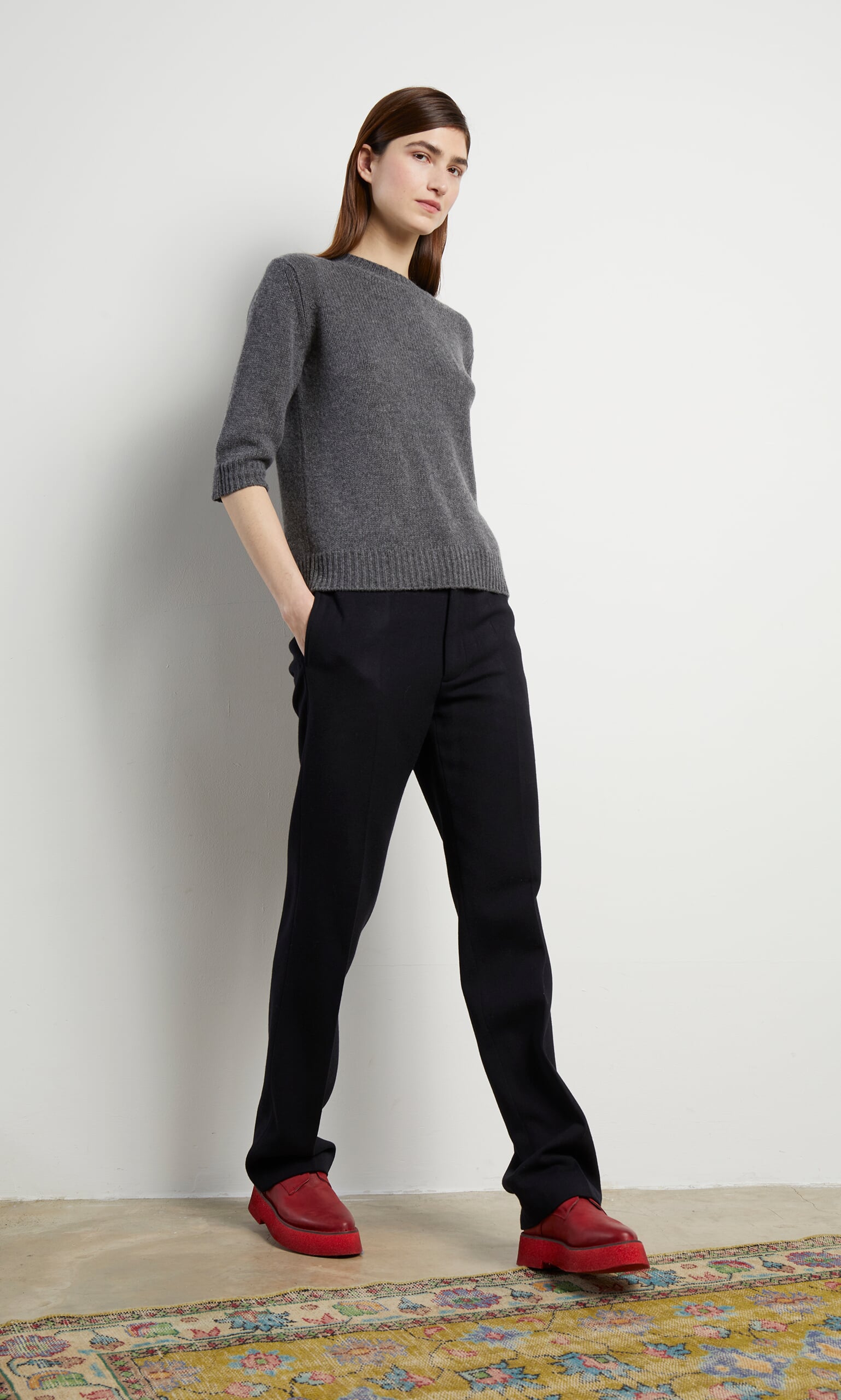 Grey Digby Sweater - Plümo Ltd